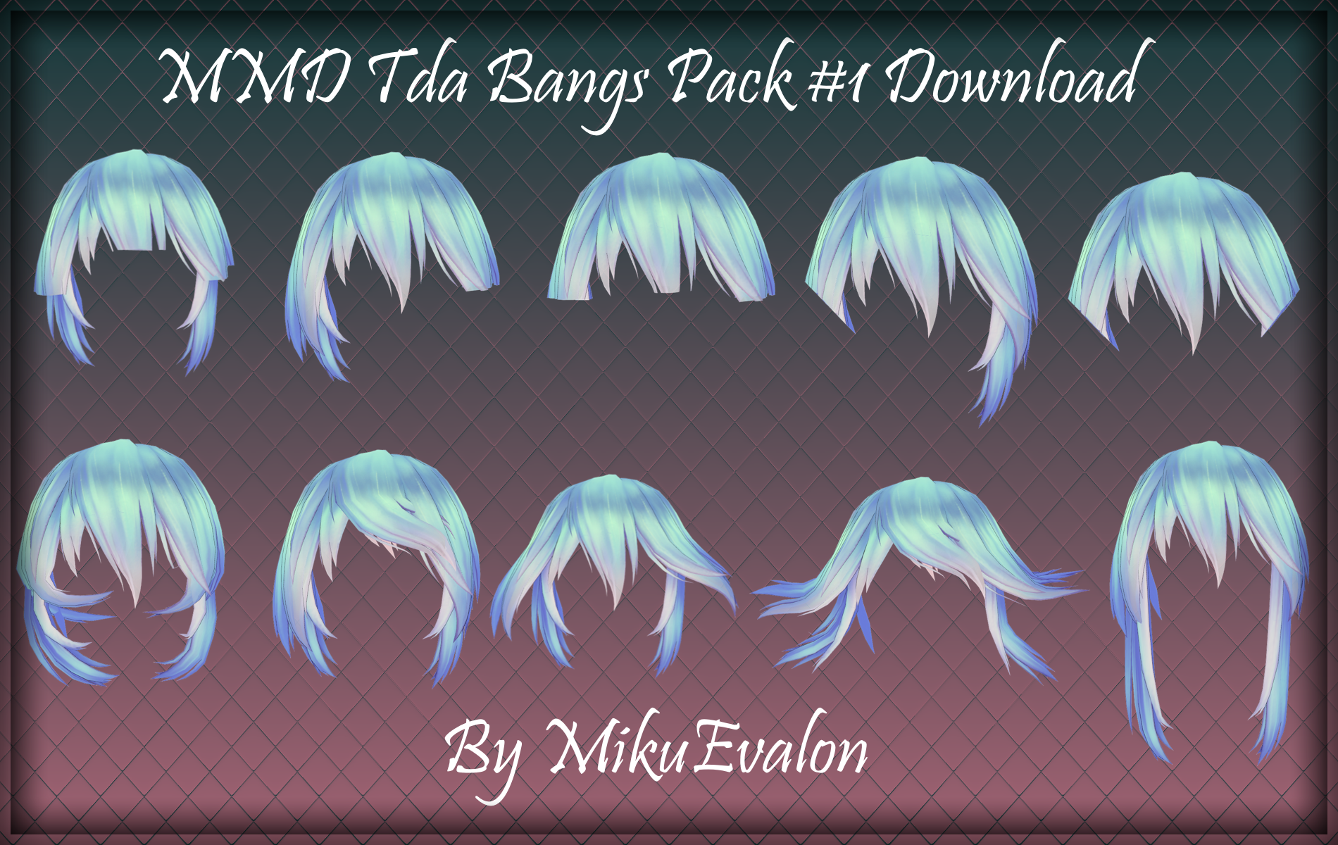 MMD TDA Bangs Pack #1 Download by MikuEvalon on DeviantArt