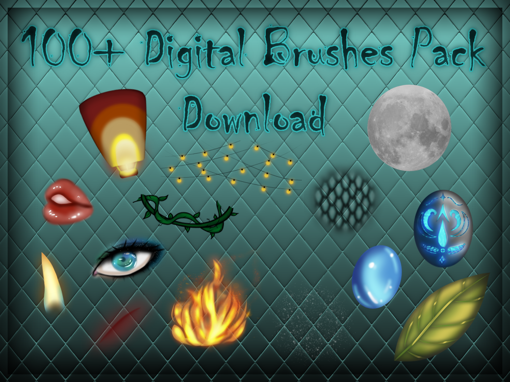 100+ Digital Brushes Pack by MikuEvalon on DeviantArt