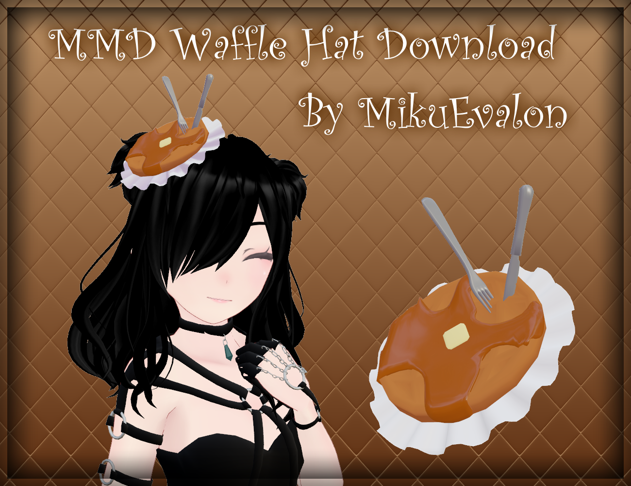 MMD Waffle Hat Download by MikuEvalon on DeviantArt