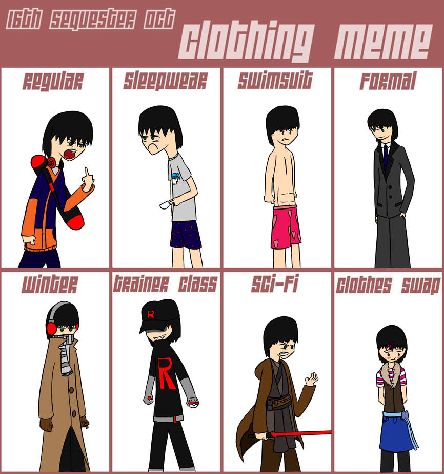 16th Sequester Oct Clothing Meme- Matthew Blake by Detherok69 on DeviantArt