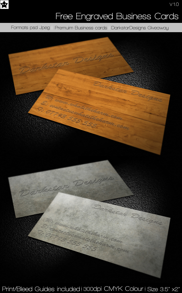 Free Engraved Business Cards by HollowIchigoBanki on DeviantArt