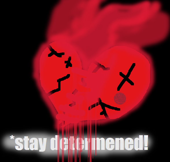 a heart of determanation (edited) by keegie11 on DeviantArt