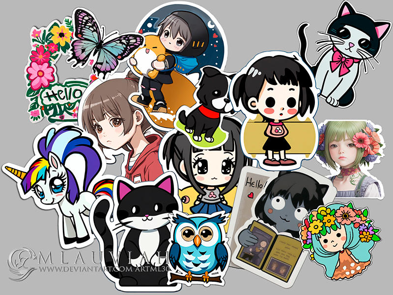 Stickers PSD by Mlauviah3400 on DeviantArt