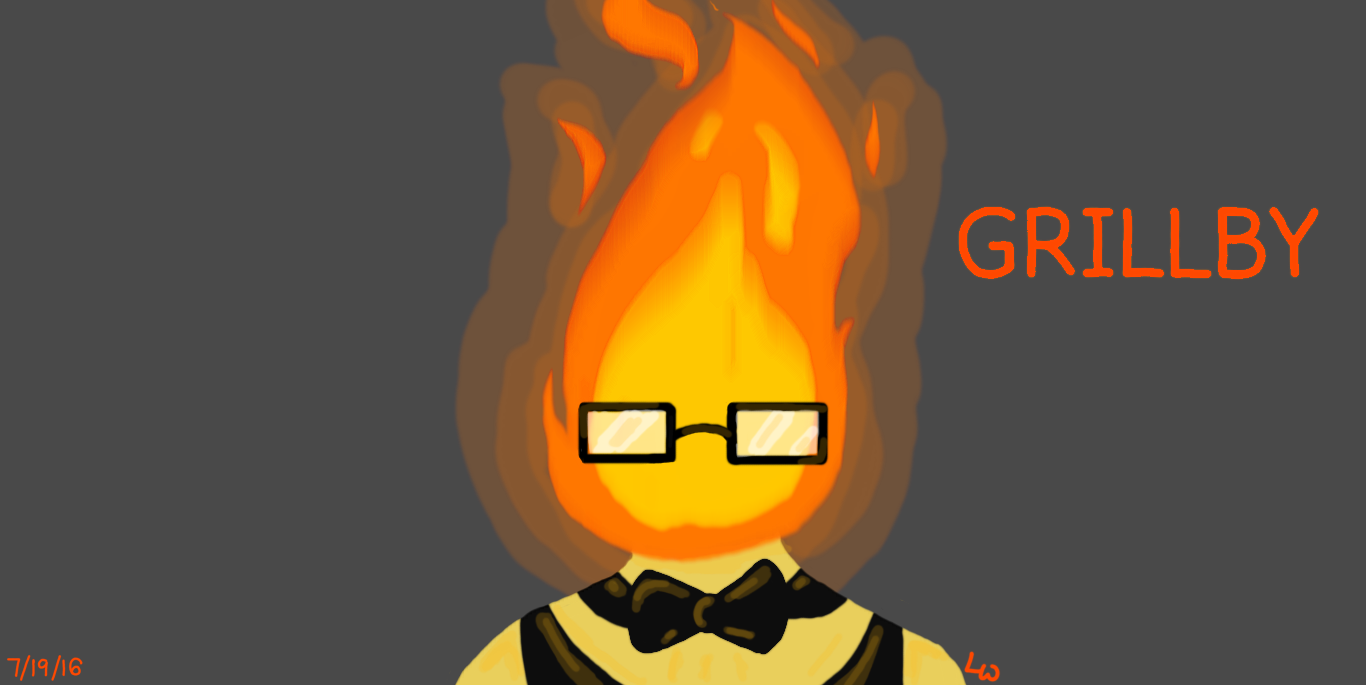 Grillby Day 7 by LazyHazy123 on DeviantArt