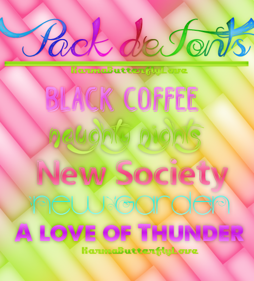 +Pack de Fonts by Pohminit on DeviantArt