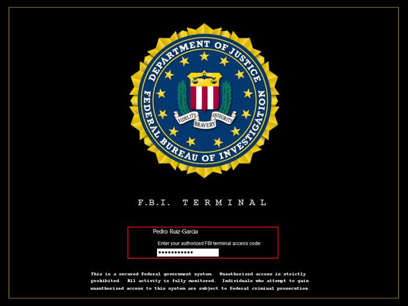 FBI Terminal Logon by aruiz1 on DeviantArt