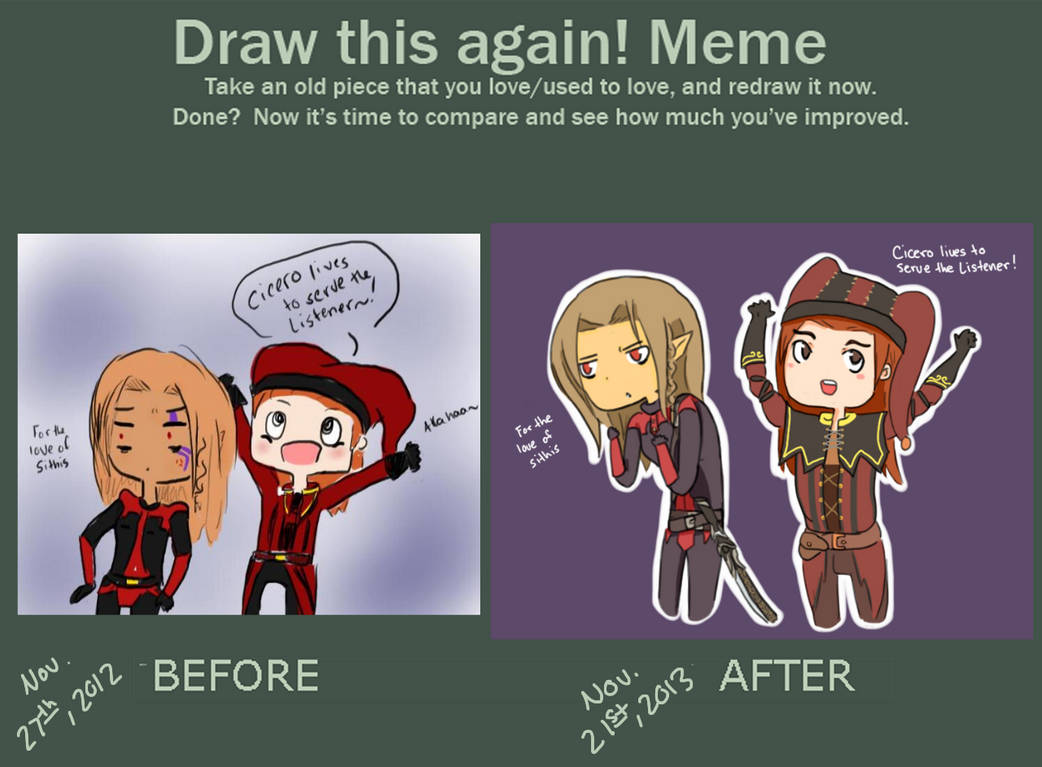 Before and After Meme (Cicero and Listener) by mistwolf98 on DeviantArt