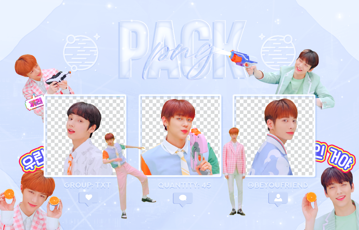 #21 - TXT Blue Orangeade Pack PNG by BeYouFriend on DeviantArt