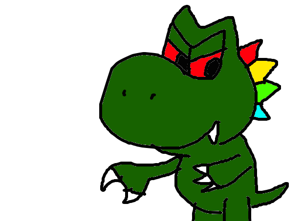 Devilish yoshi by KarinEggYoshi on DeviantArt