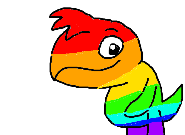 Ronald the rainbow raptor (adopt) by KarinEggYoshi on DeviantArt