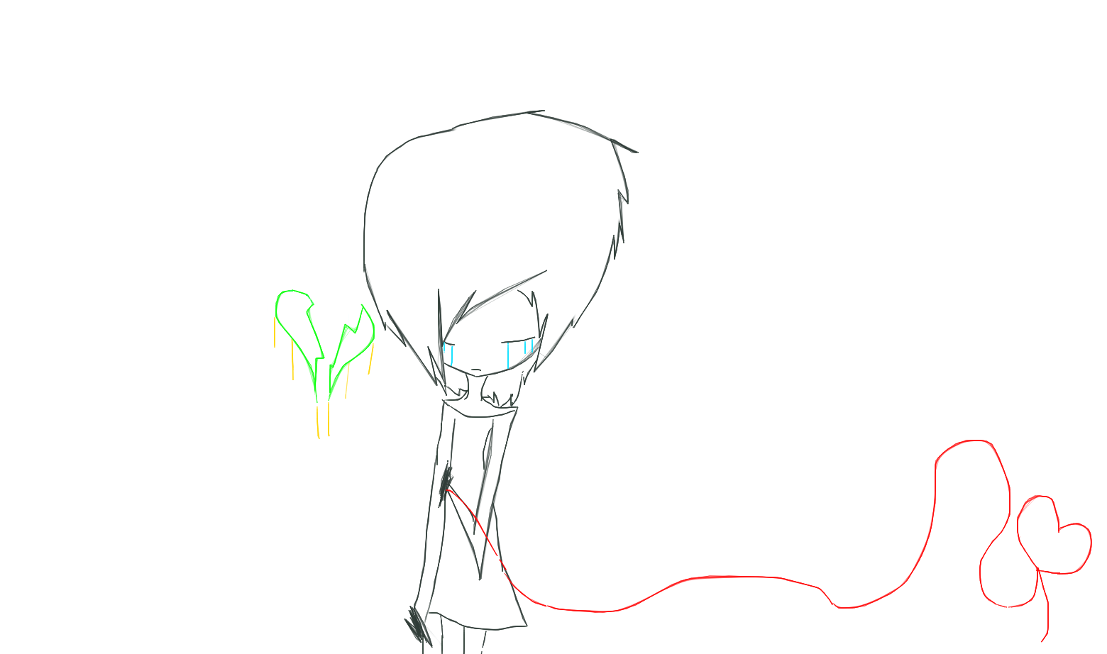 My red string is cut by SirBoomster on DeviantArt