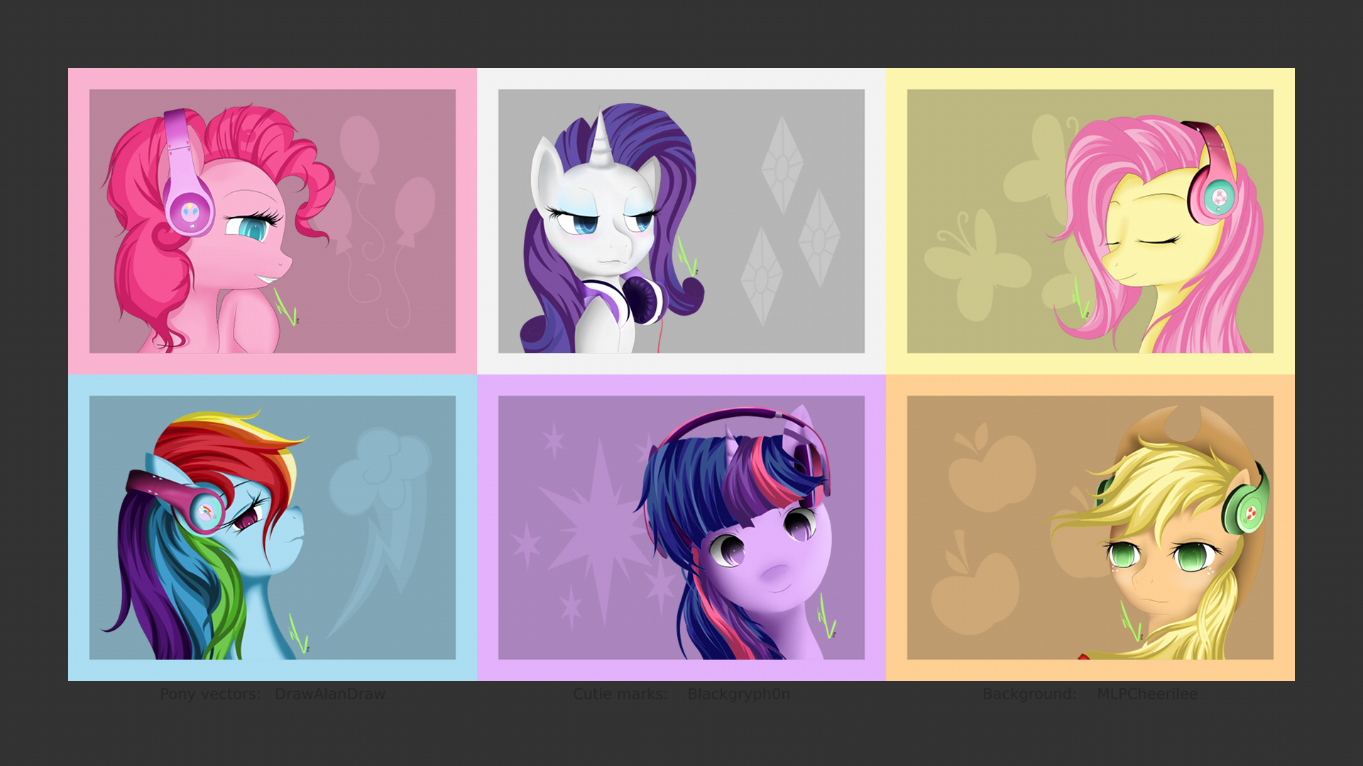 Headphone Ponies by FaithlessHyren on DeviantArt