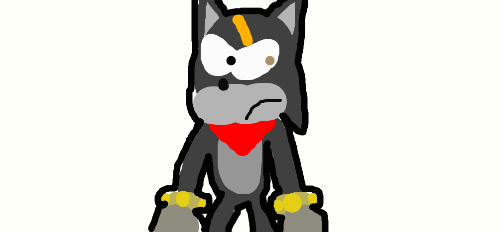 Terios The Hedgehog (Shadow's Prototype Stage) by TeamProckyBen on DeviantArt