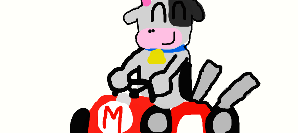 Cow From Mario On A Ride by TeamProckyBen on DeviantArt