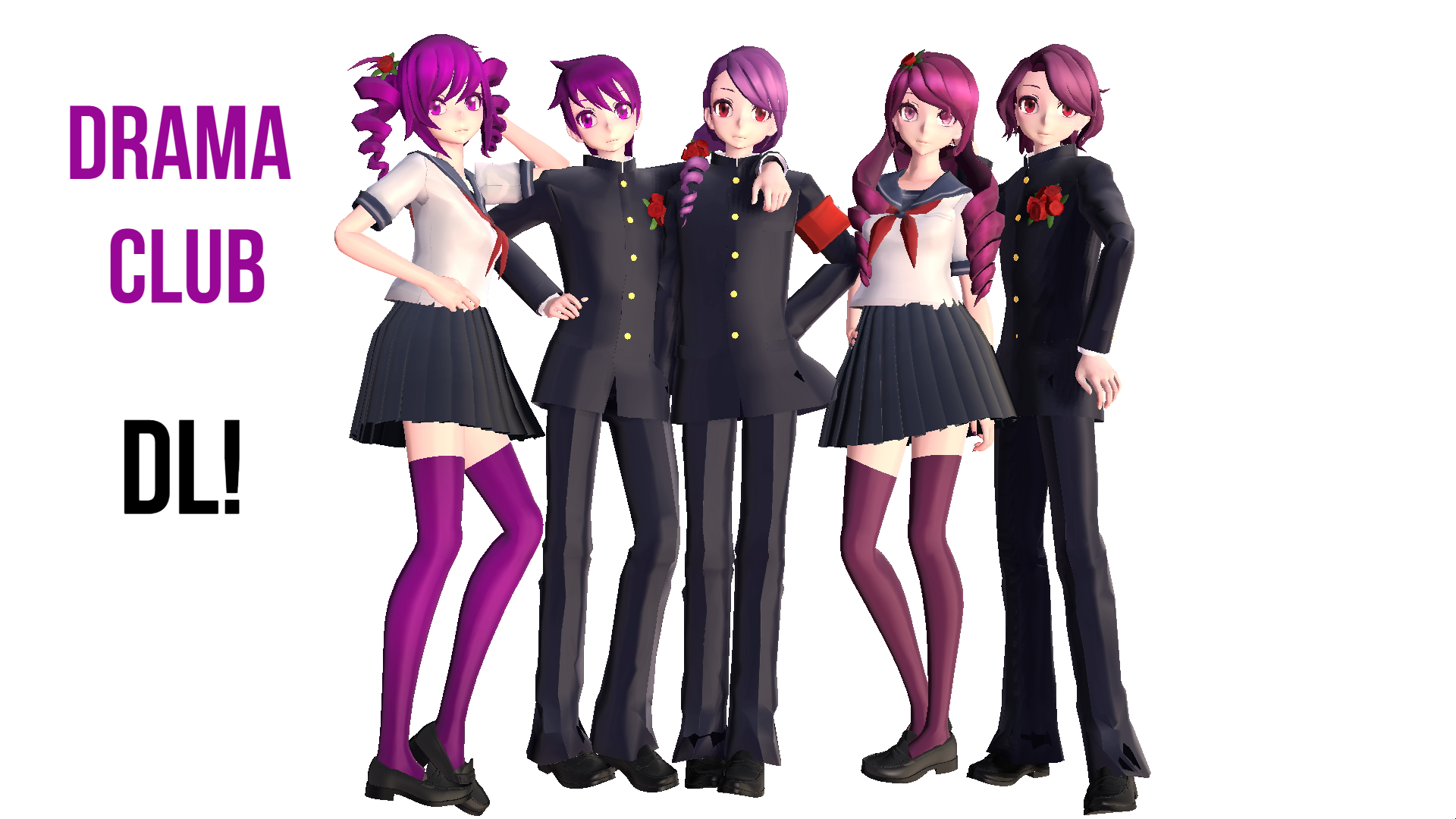 [MMDxYS] Drama Club + DL! by ale1244 on DeviantArt