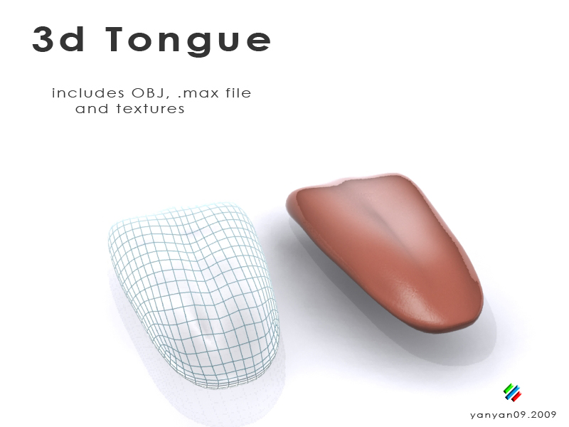Tongue Texture 3d