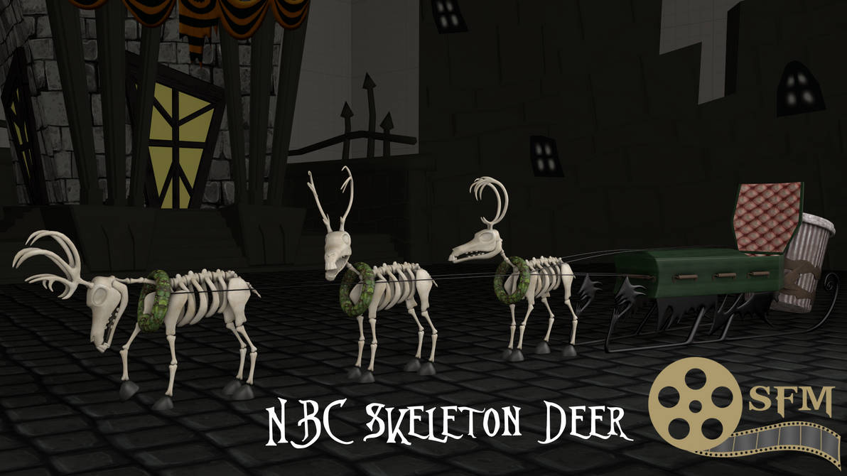 (DL)(SFM) Skeleton Deer by Dracagon on DeviantArt