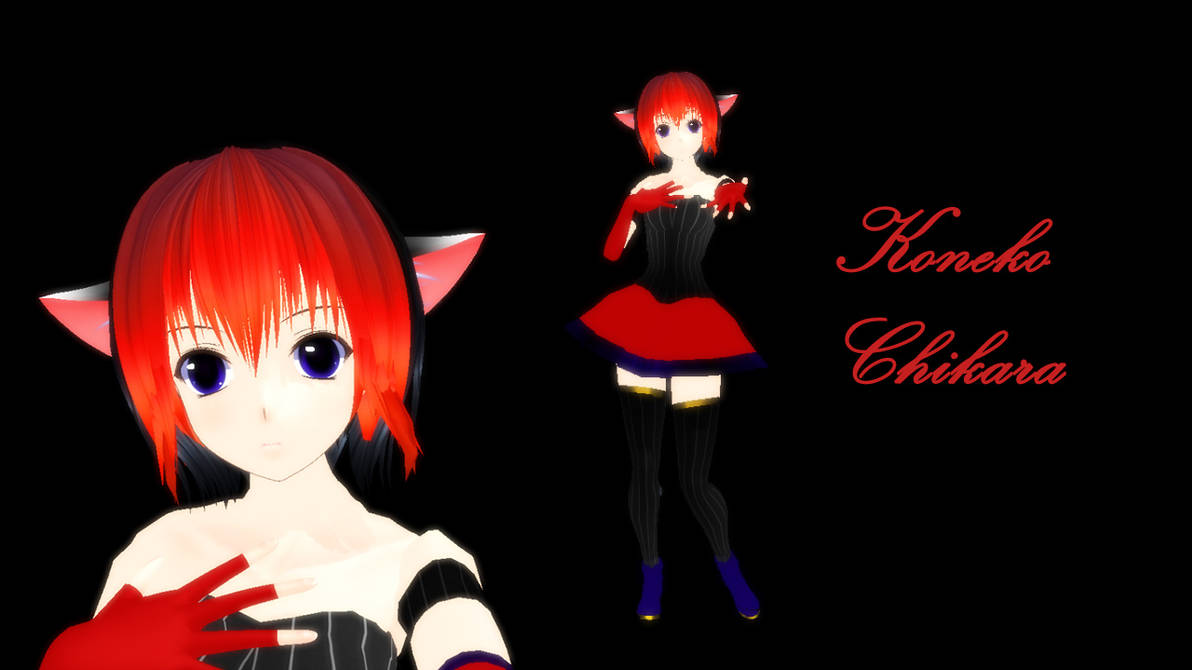 MMD Model - Koneko Chikara by LadyRoxySama on DeviantArt