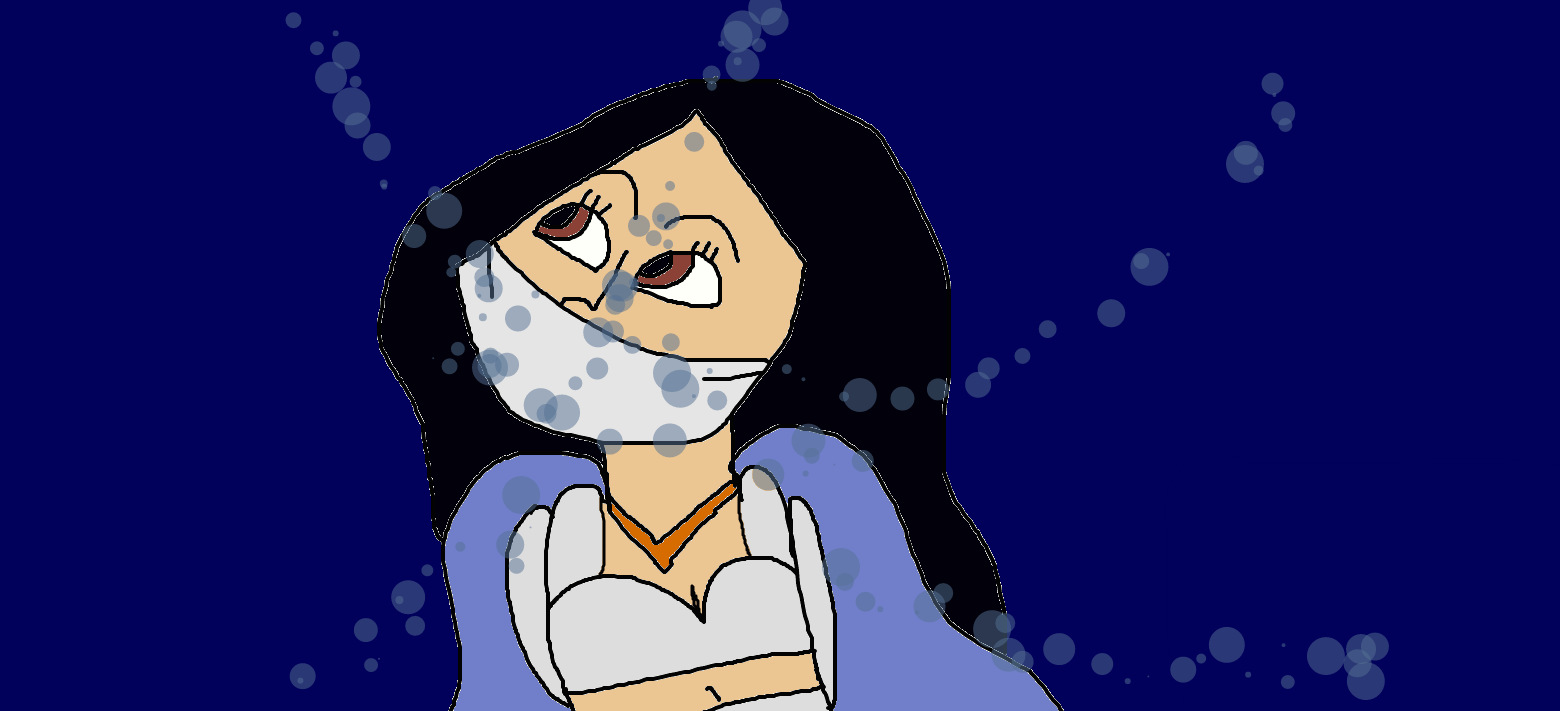 the princess tied up in the water in Deep by mattjohn1992 on DeviantArt