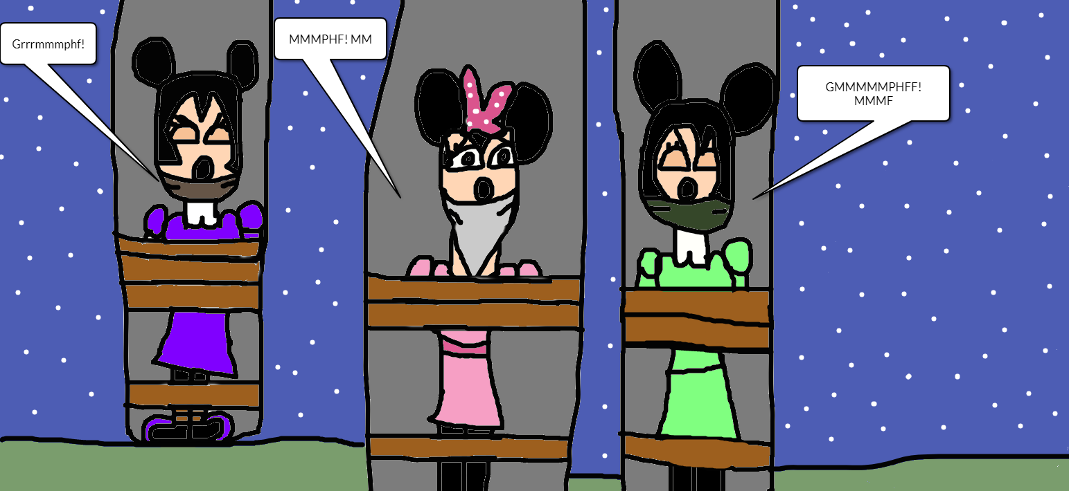 Minnie Mouse and Millie and Melody tied up in pole by mattjohn1992 on ...