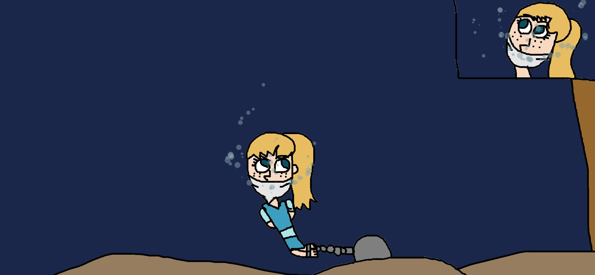 Fiona Munson tied up in the water, by mattjohn1992 on DeviantArt