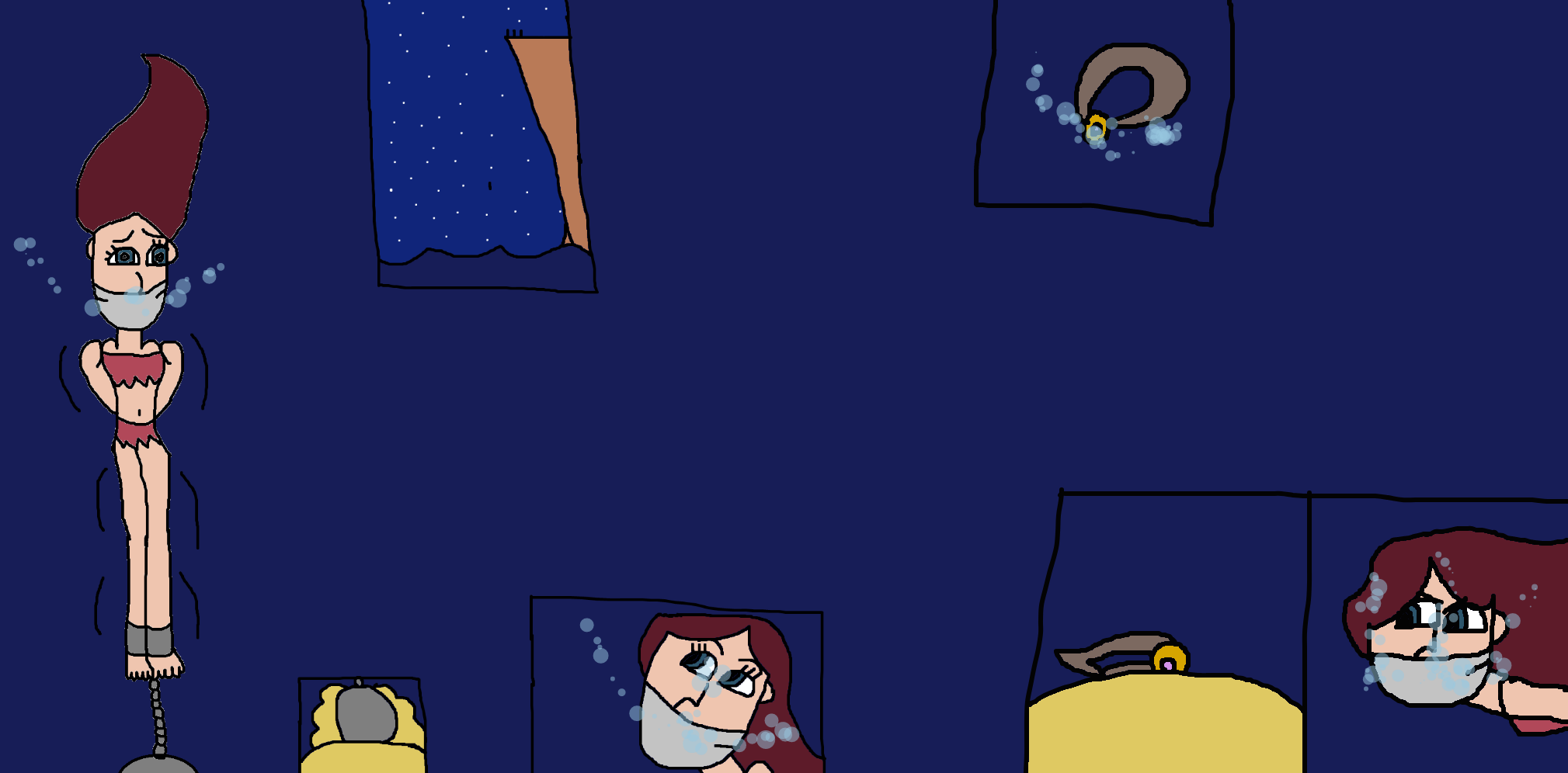 Ariel in Deep Sea, by mattjohn1992 on DeviantArt