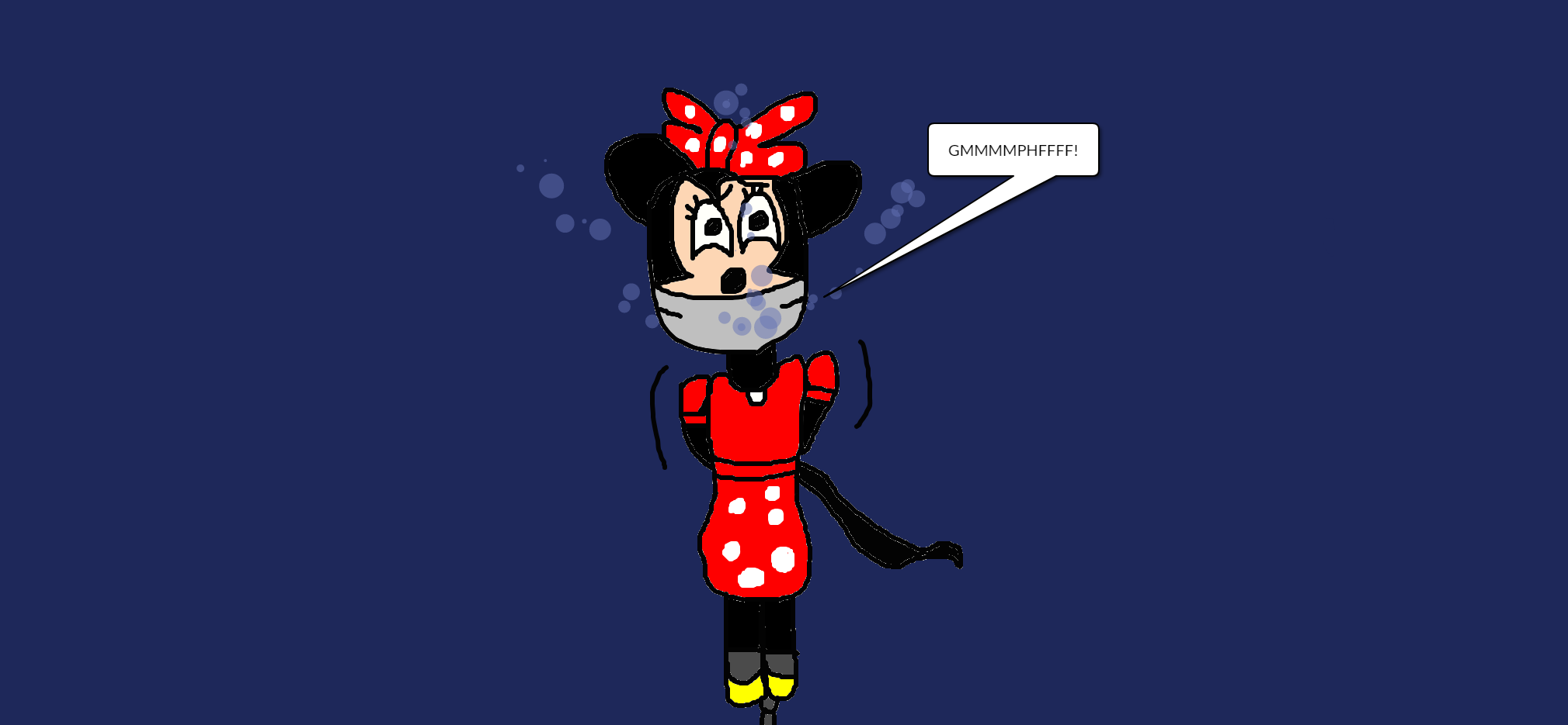 Minnie Mouse Tied Up In The Water By Mattjohn1992 On Deviantart