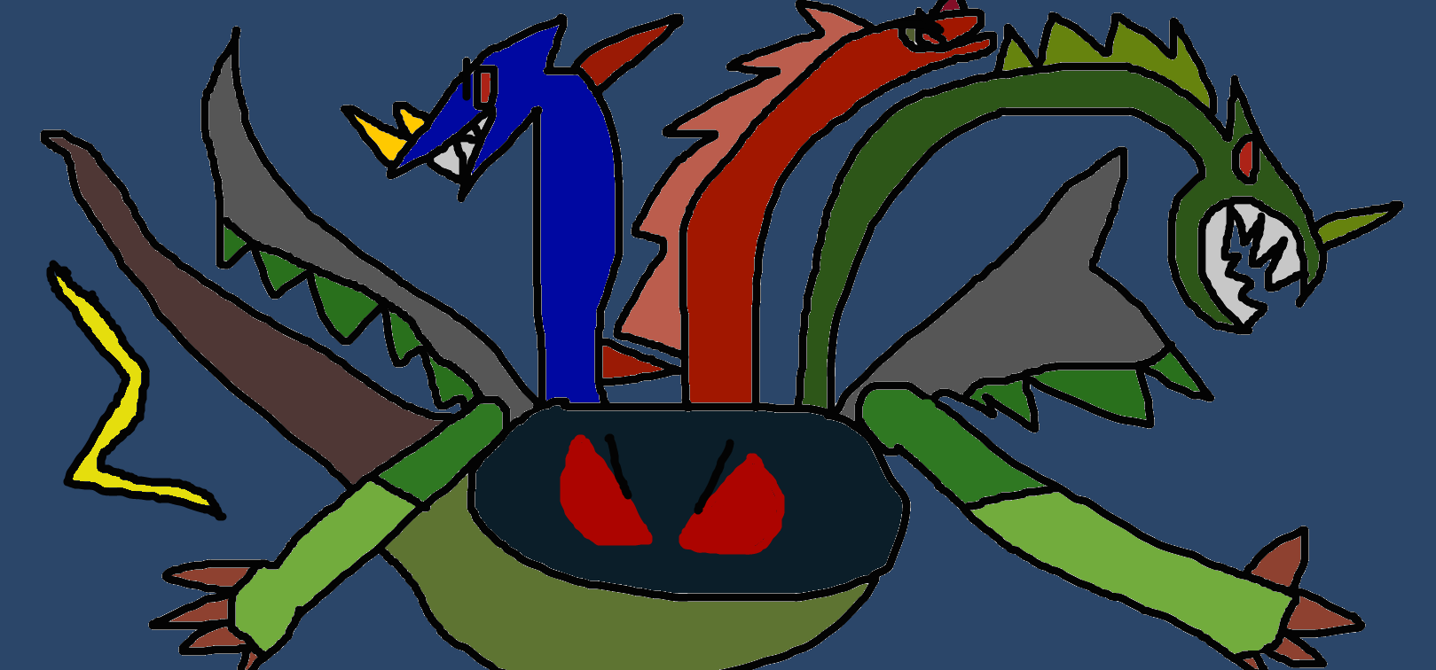 Three Headed Dragon by mattjohn1992 on DeviantArt