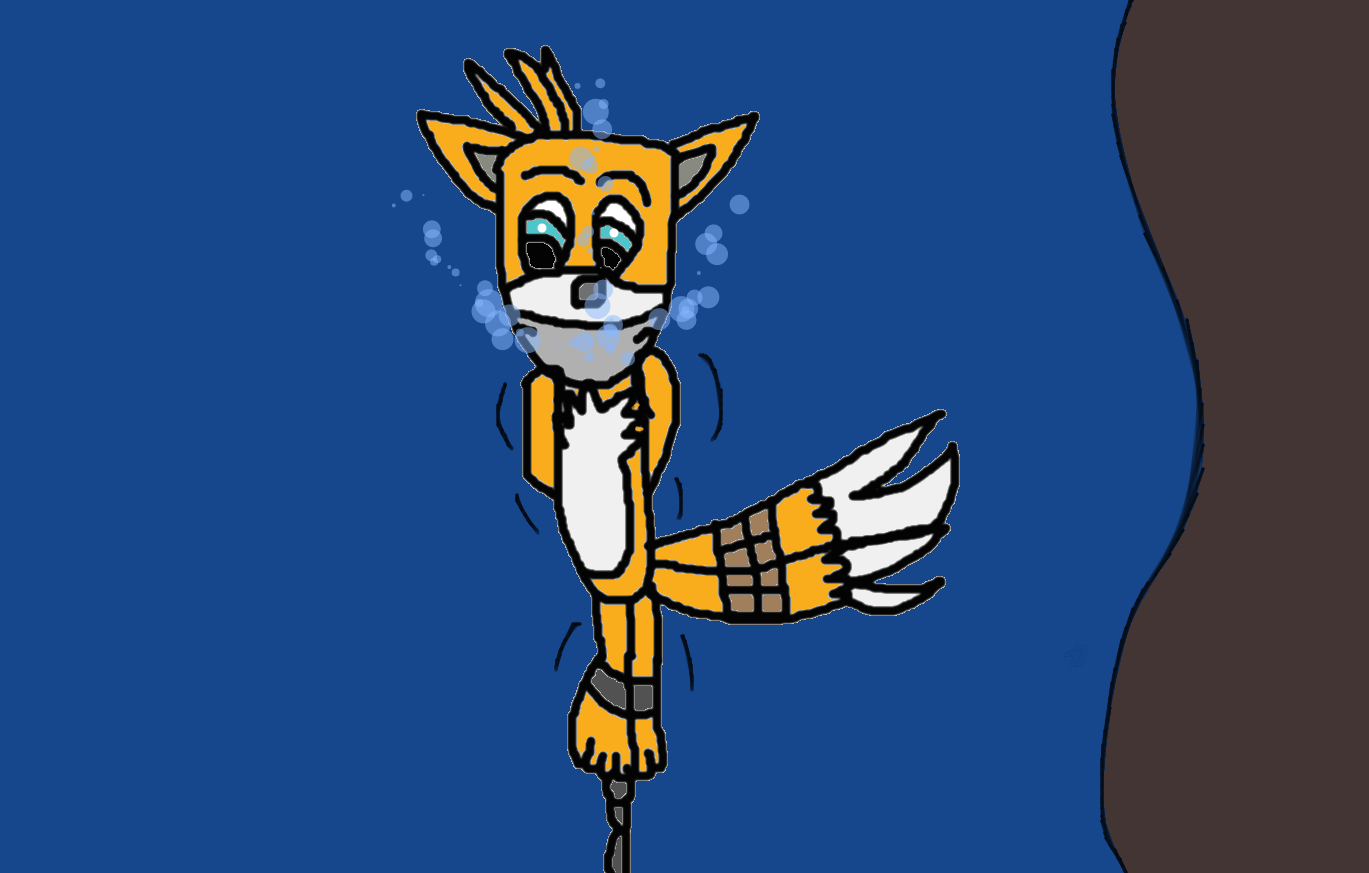Tails Tied up in the Water, by mattjohn1992 on DeviantArt
