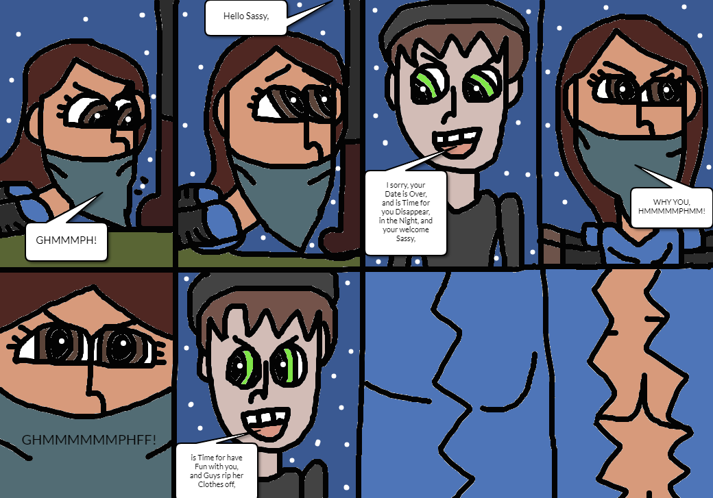 Sassy Tied up in the Sea pages 4 by mattjohn1992 on DeviantArt