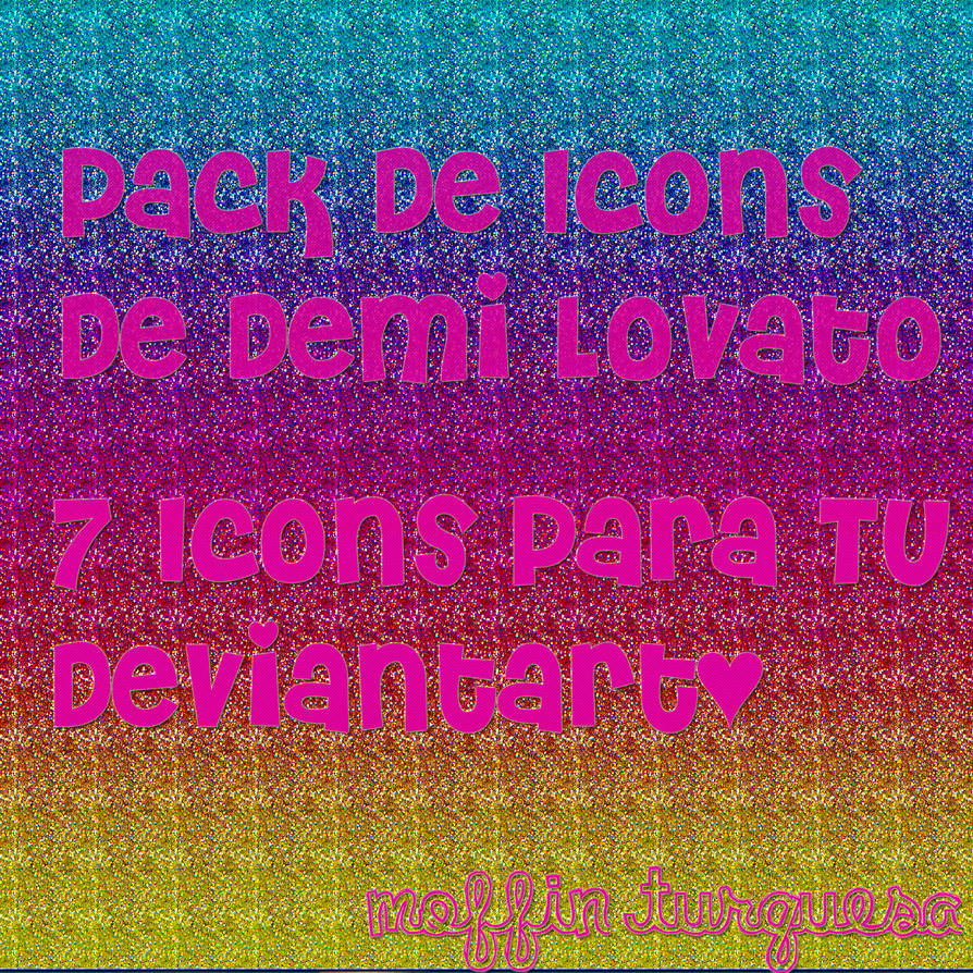 Pack De Icons #1 (Demi Lovato) by MoffinTurquesa on DeviantArt