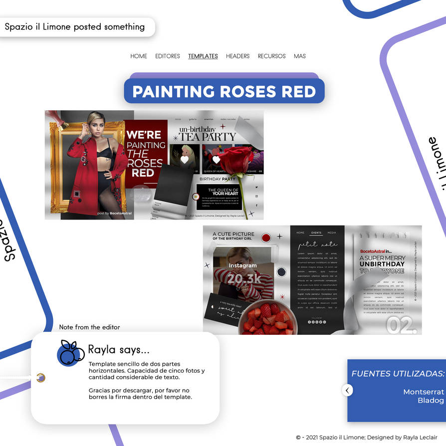 005. Template: Painting Roses Red by arbolencantado on DeviantArt