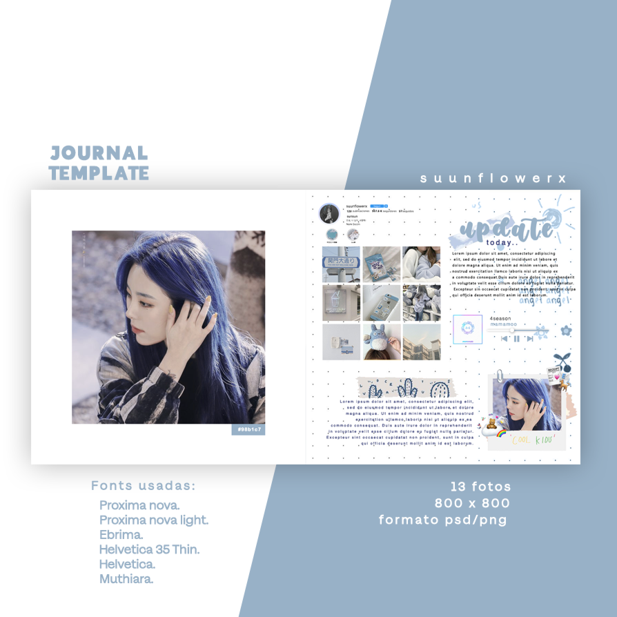 Journal template s u u n by suunflowerx on DeviantArt