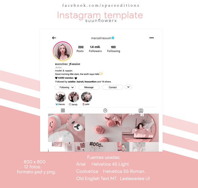 Instagram template suunflowerx by suunflowerx on DeviantArt