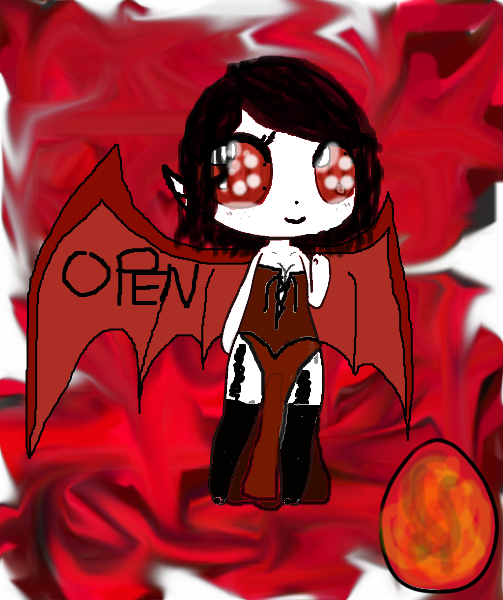 fire demon chibi (OPEN) by Belserker on DeviantArt