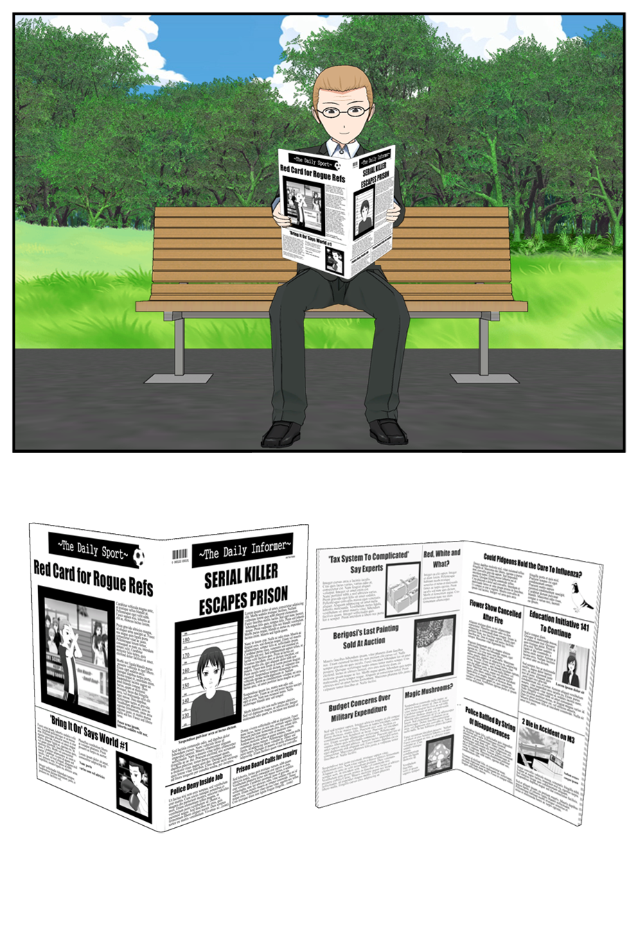 3D newspaper model by TheSpectre77 on DeviantArt