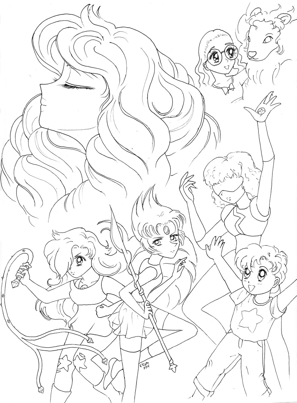 Steven Universe - Sailor Moon manga style by Elisto on DeviantArt