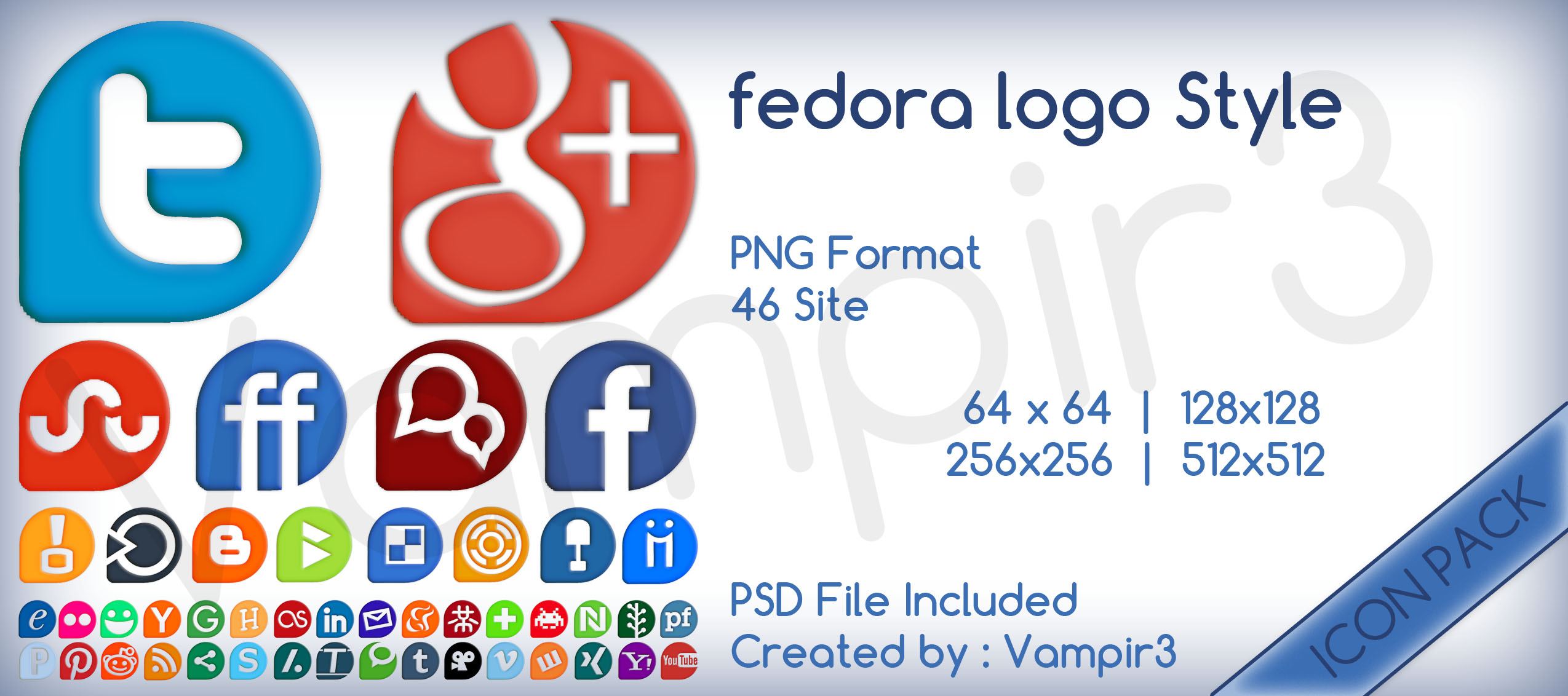 fedora logo Style by Baraary on DeviantArt
