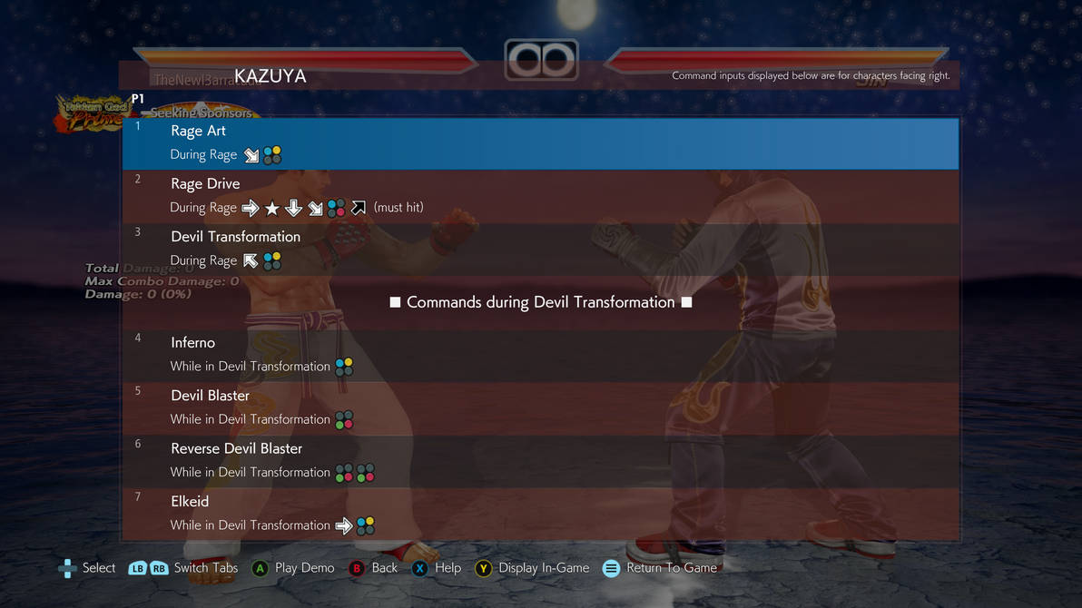 Tekken 4 Style Command List READ DESCRIPTION by TheI3arracuda on DeviantArt
