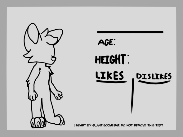 F2U mix and match ref sheet lineart by Jesse-Ferret on DeviantArt