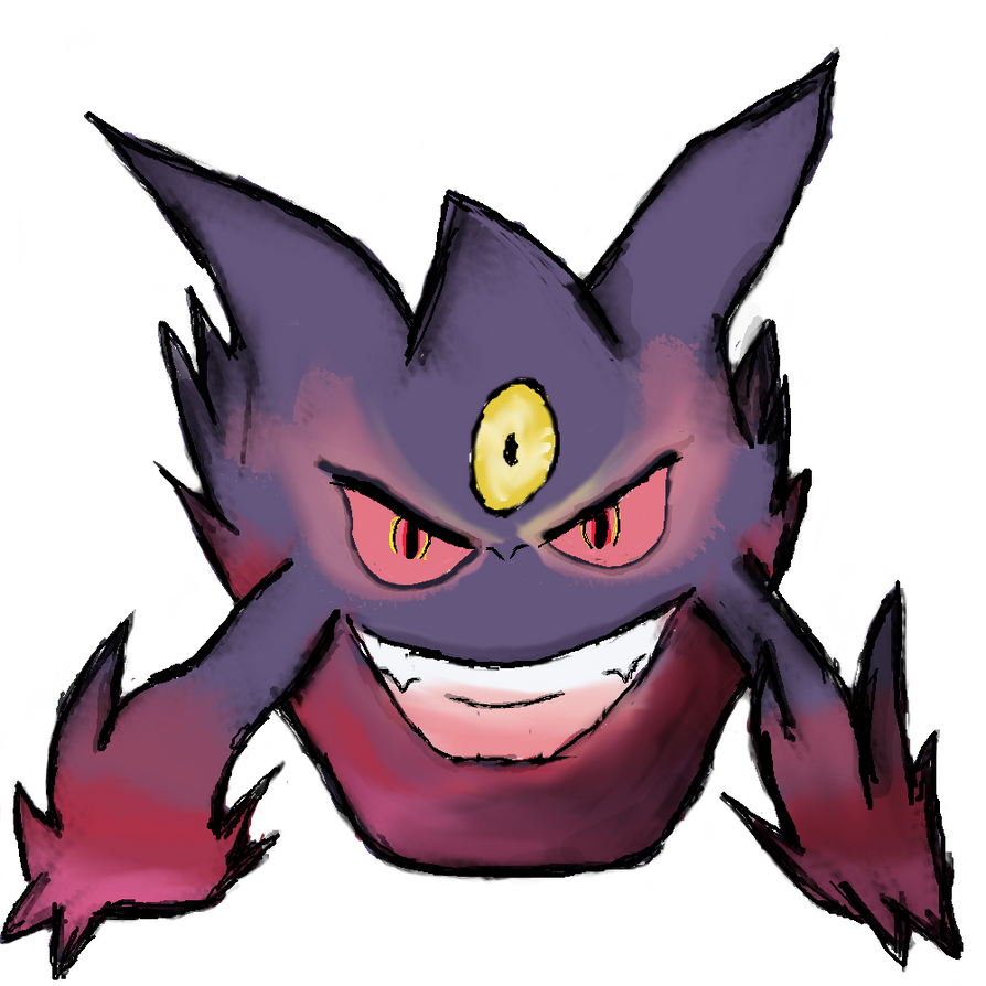 Spooky Sweet collab: Mega Gengar by BloodyMoose on DeviantArt
