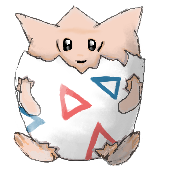 Spooky Sweet collab: Shiny Togepi by BloodyMoose on DeviantArt