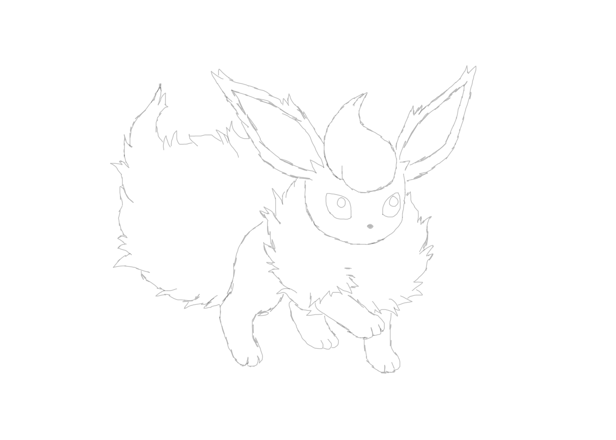 Late Night Flareon Sketch by Nori-chii on DeviantArt