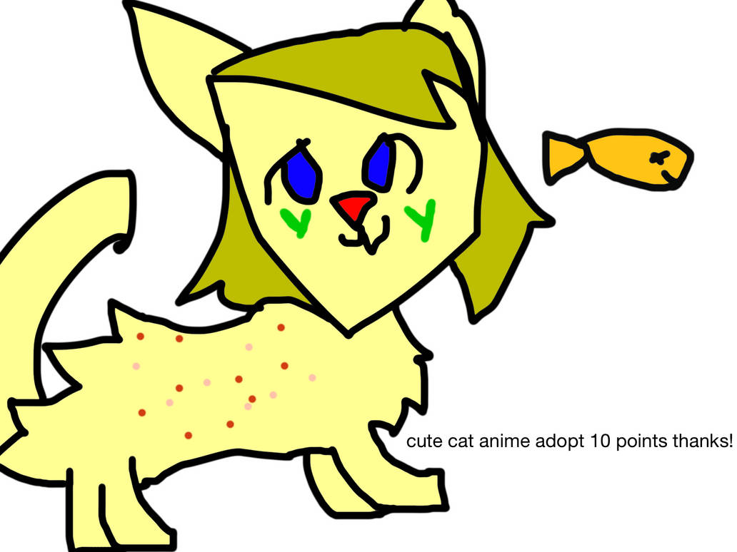 cute anime cat adoptBle 10 points by PuniMaroon on DeviantArt