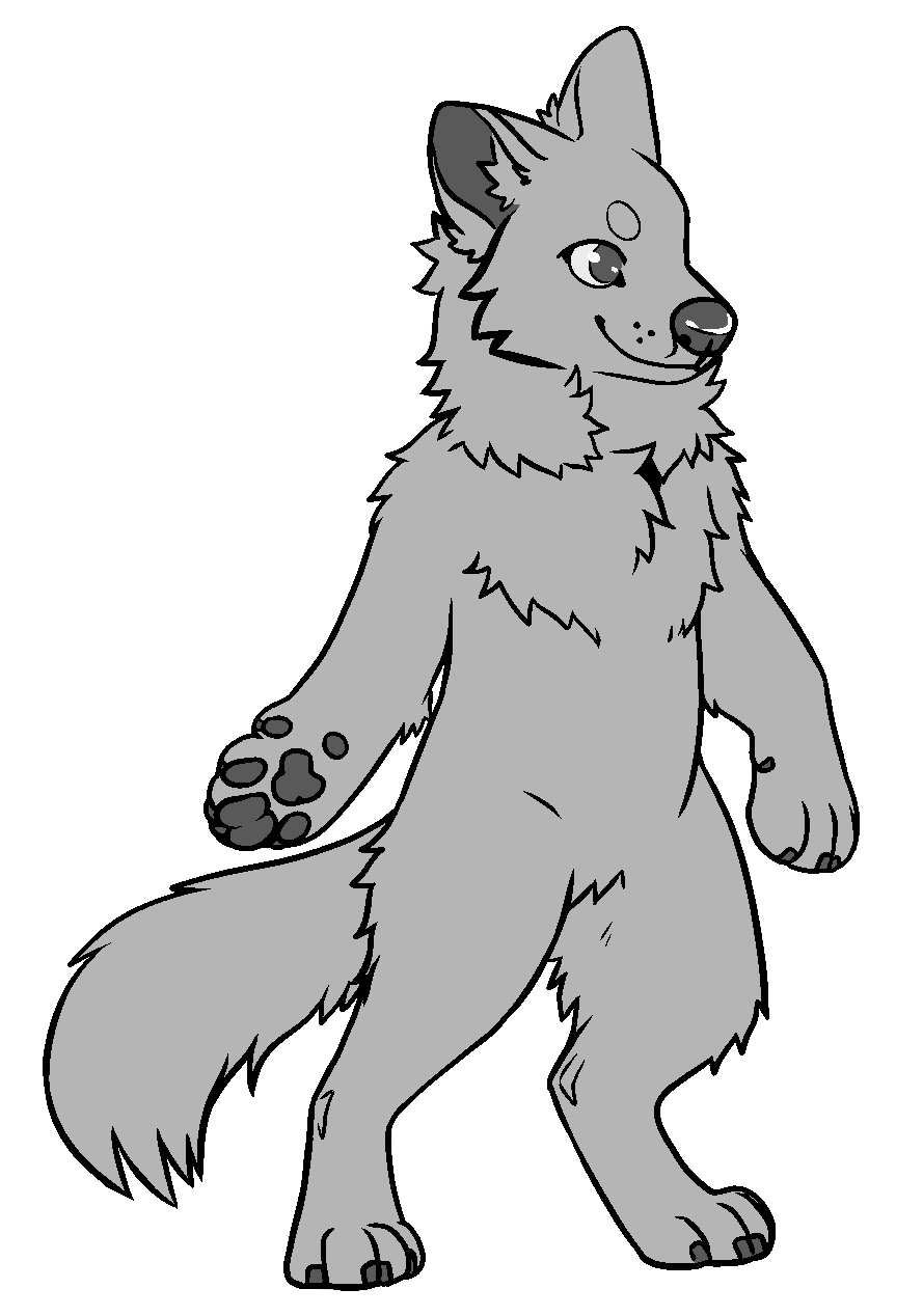 Free Anthro Dog Lineart by Viiverrids on DeviantArt
