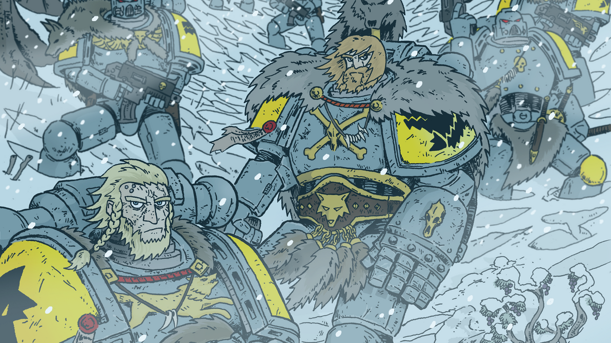 WH40K: Space Wolves - Wallpaper by KrzysztofMalecki on DeviantArt