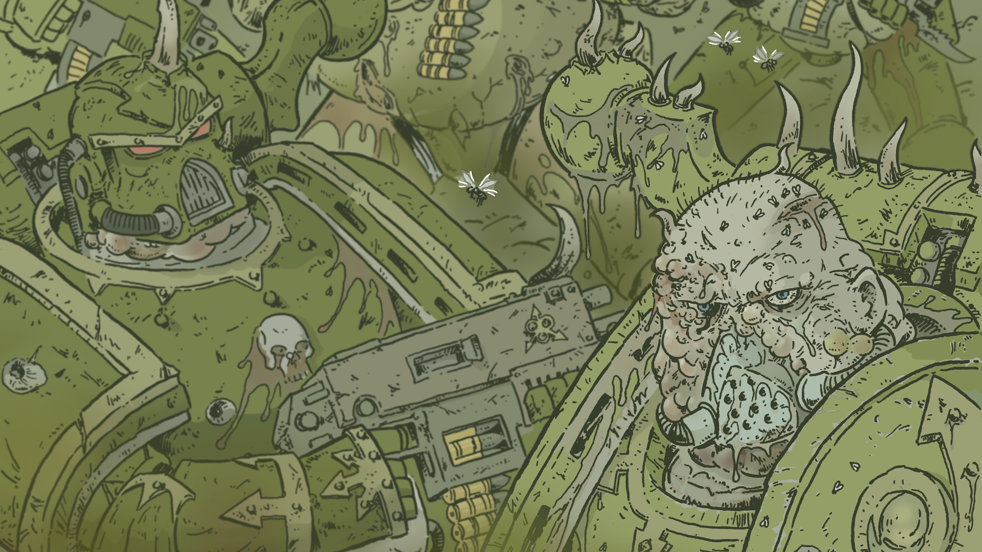 WH40K: Death Guard - Wallpaper by KrzysztofMalecki on DeviantArt