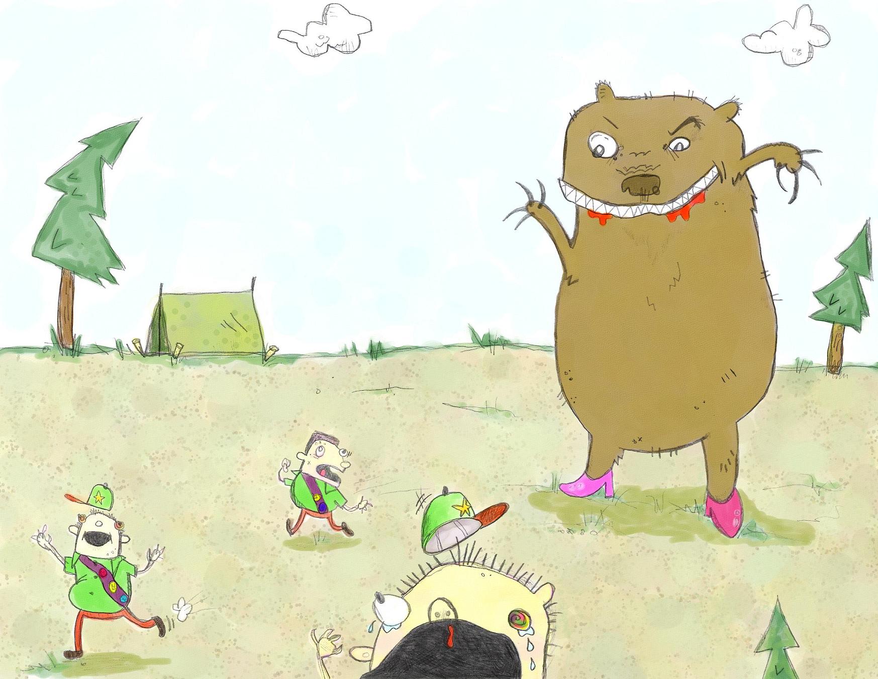 Horror at Camp Tikki Bon-Bon by bentoons on DeviantArt