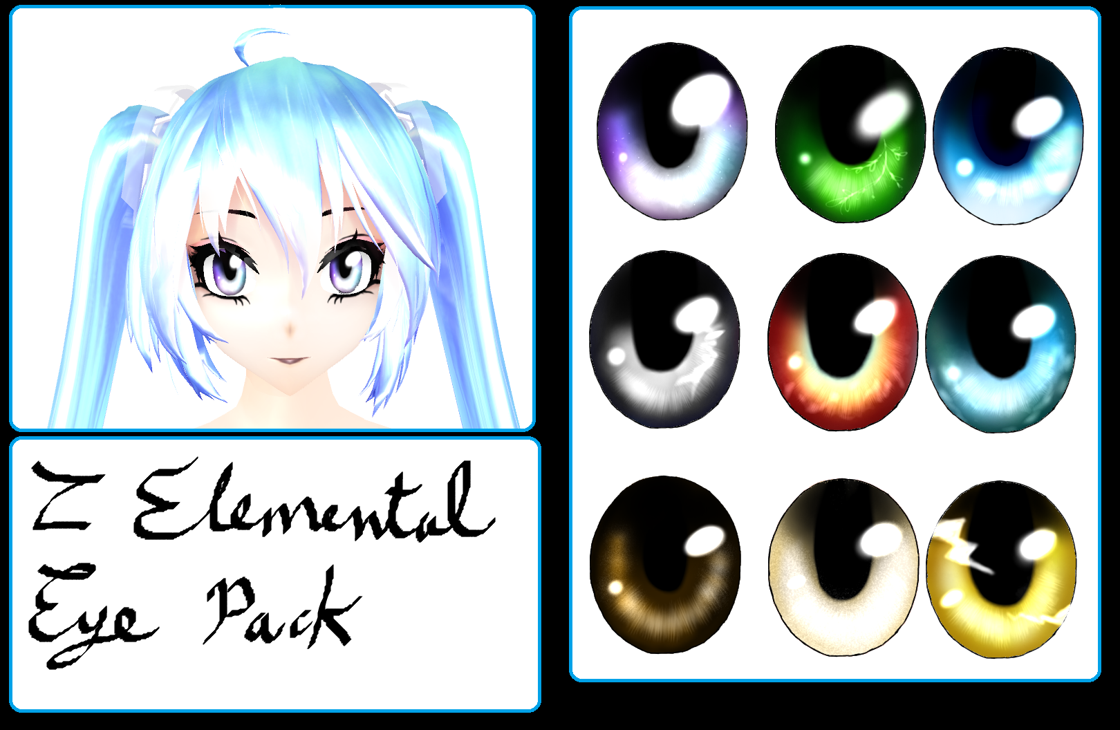 Z Elemental Eye Pack by ZinniaE on DeviantArt