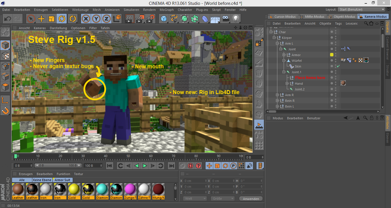 Minecraft Character Rig v1.5 by Domo503 on DeviantArt